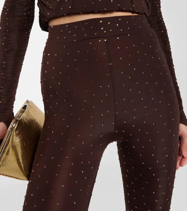 Alex Perry Rane Embellished Jersey Tights