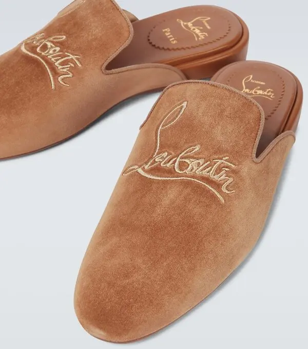 CHRISTIAN LOUBOUTIN Coolito Flat Mules - Brown