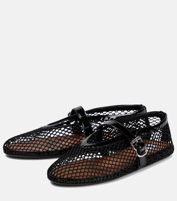Alaïa Fishnet Ballerina Flats