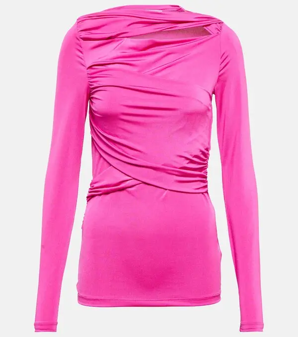 Victoria Beckham Jersey Wrap Top
