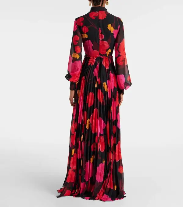 Erdem Floral Pleated Gown