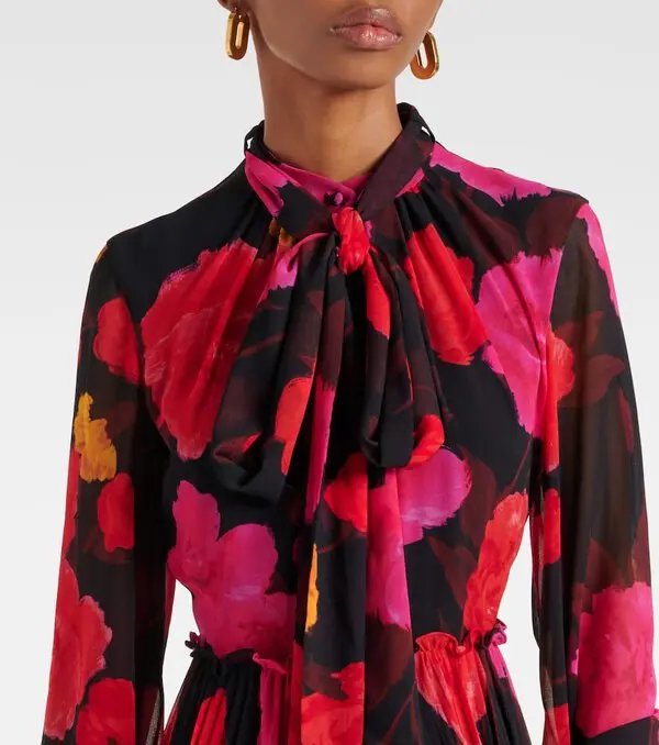 Erdem Floral Pleated Gown
