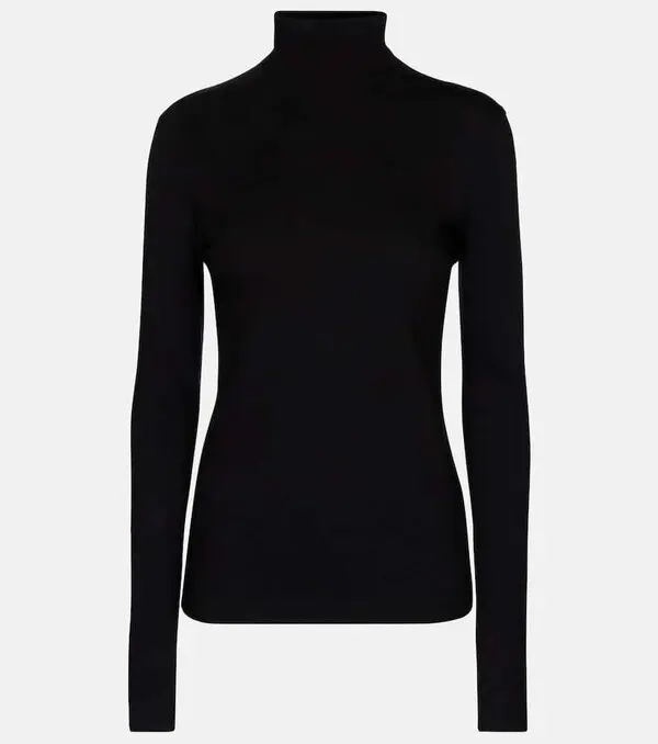 Vince Essential Cotton Turtleneck Top