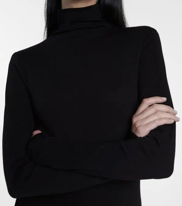 Vince Essential Cotton Turtleneck Top