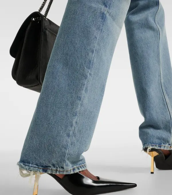Saint Laurent Nico High-rise Straight Jeans In Sicily