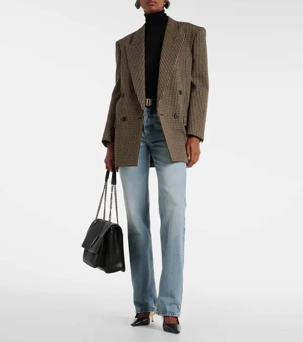 Saint Laurent Nico High-rise Straight Jeans In Sicily