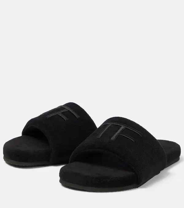 TOM FORD Harrison Embroidered Slides