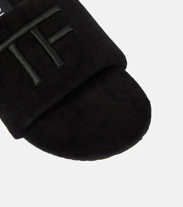 TOM FORD Harrison Embroidered Slides