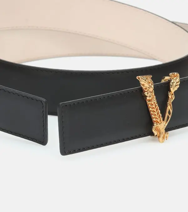 Versace Virtus Leather Belt