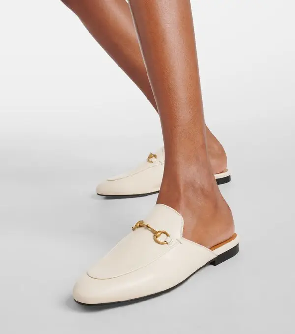 Gucci Princetown Leather Slippers