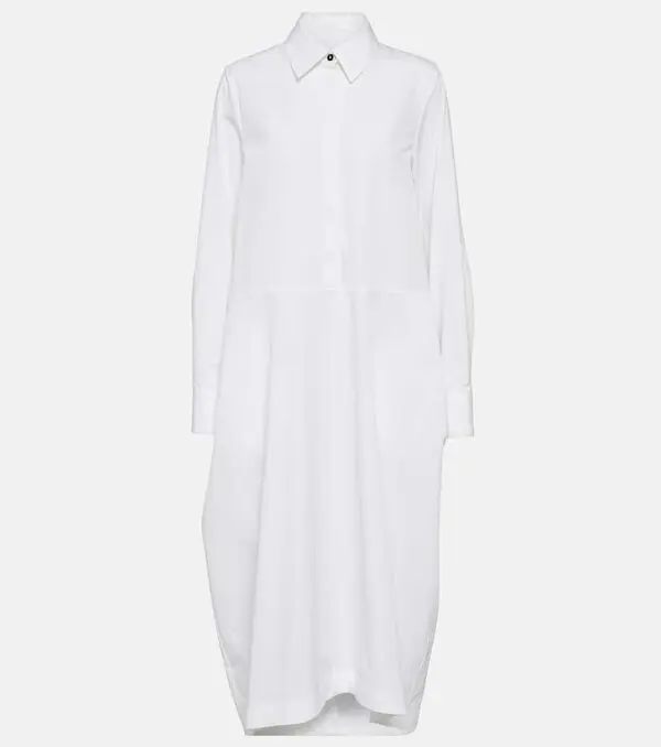 JIL SANDER Cotton Poplin Shirt Dress