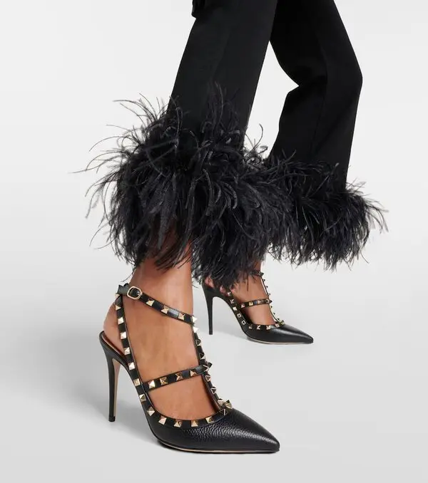 Valentino Garavani Rockstud Leather Pumps - Black