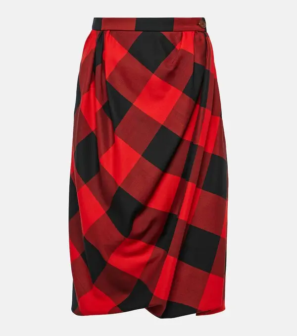 VIVIENNE WESTWOOD Drunken Drape Midi Skirt