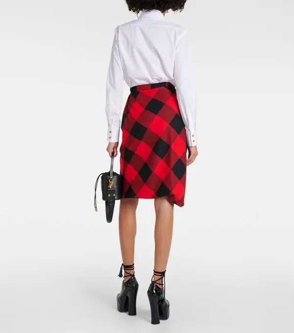 VIVIENNE WESTWOOD Drunken Drape Midi Skirt