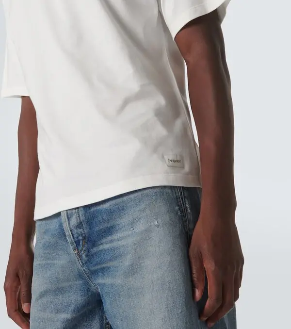 Saint Laurent Cotton-blend Jersey T-shirt