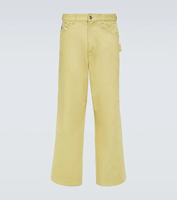 BODE Brook Wide-leg Canvas Pants - Green