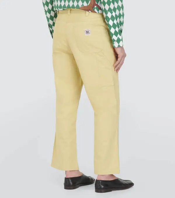 BODE Brook Wide-leg Canvas Pants - Green