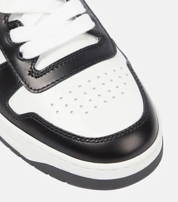 Prada Logo Leather Sneakers