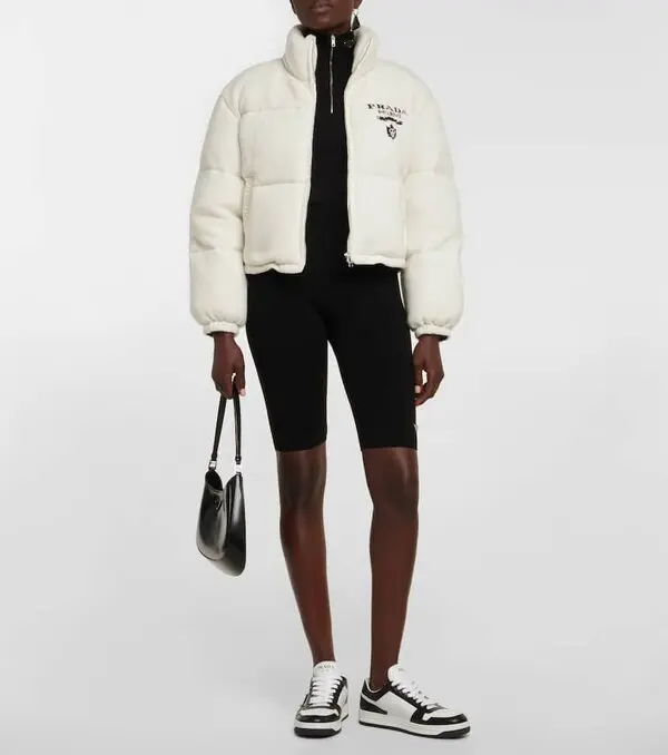 Prada Logo Leather Sneakers
