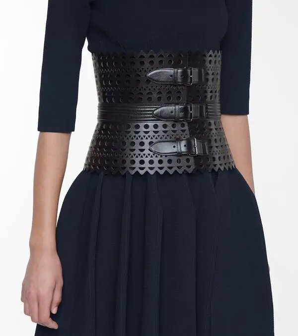 Alaïa Vienne Leather Corset Belt