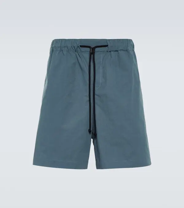 Commas Cotton Shorts - Blue