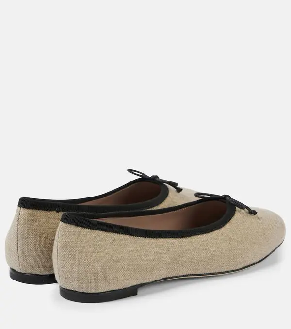 MALONE SOULIERS Misty Canvas Ballet Flats