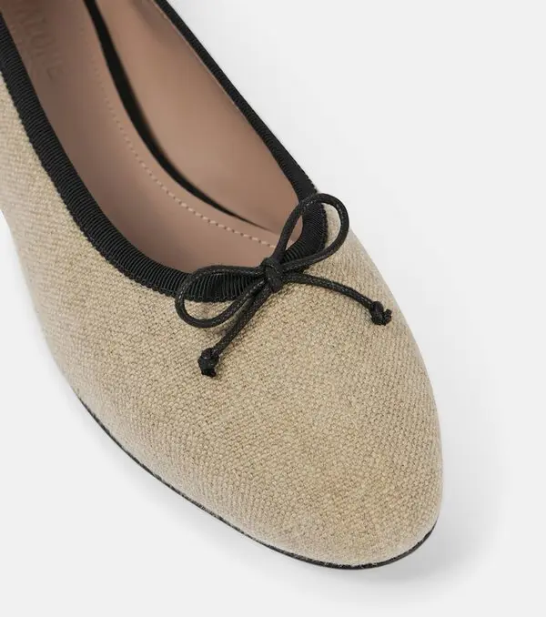 MALONE SOULIERS Misty Canvas Ballet Flats