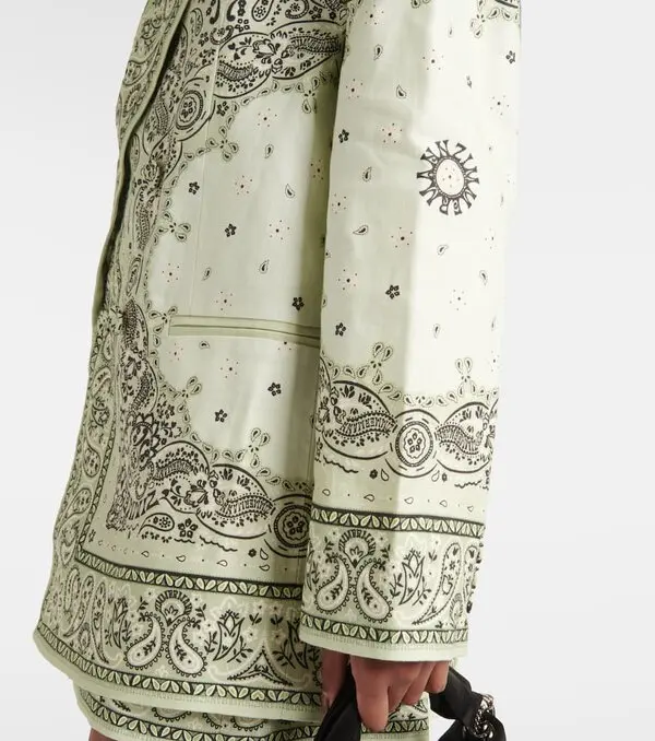 Zimmermann Matchmaker Printed Linen Blazer