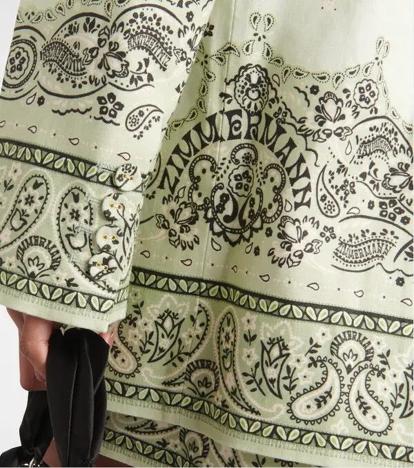 Zimmermann Matchmaker Printed Linen Blazer