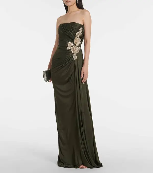 Costarellos Elettra Embellished Gown
