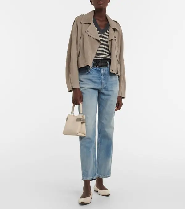 Brunello Cucinelli Mid-rise Tapered Jeans - Blue