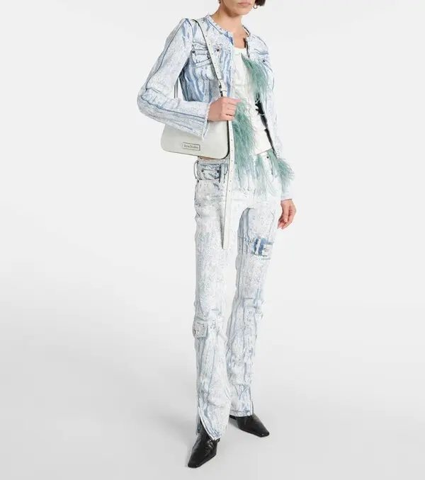 Acne Studios Printed Low-rise Slim Jeans