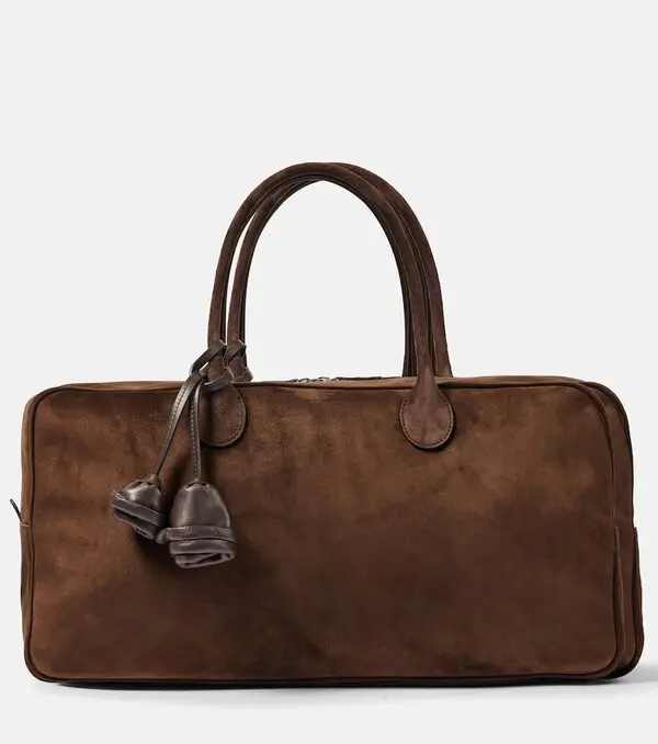 Magda Butrym Brigitte Large Suede Duffle Bag - Brown