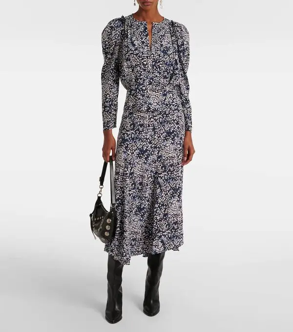 Isabel Marant Étoile Zarga Printed Silk-blend Blouse