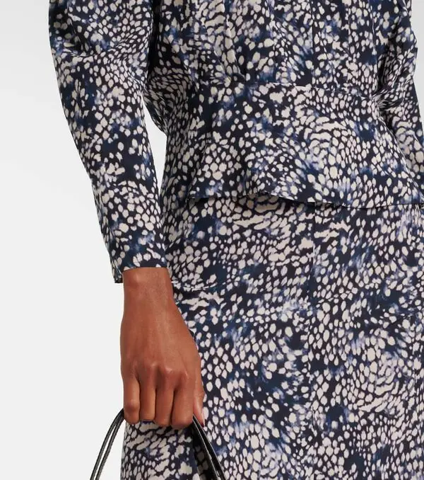 Isabel Marant Étoile Zarga Printed Silk-blend Blouse