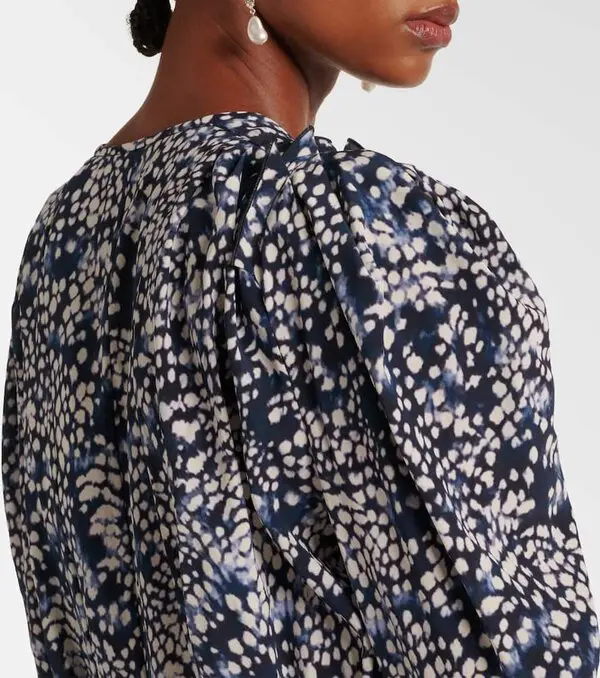 Isabel Marant Étoile Zarga Printed Silk-blend Blouse