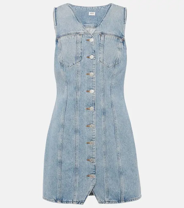 AGOLDE Trina Denim Minidress - Blue