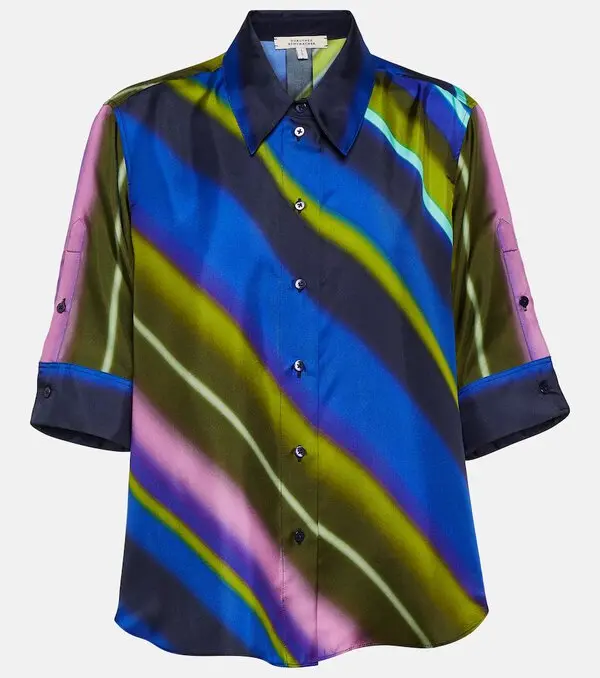 Dorothee Schumacher Striped Silk Twill Blouse - Multicoloured