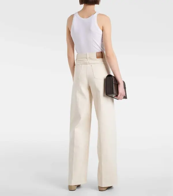 TOTEME High-rise Wide-leg Jeans