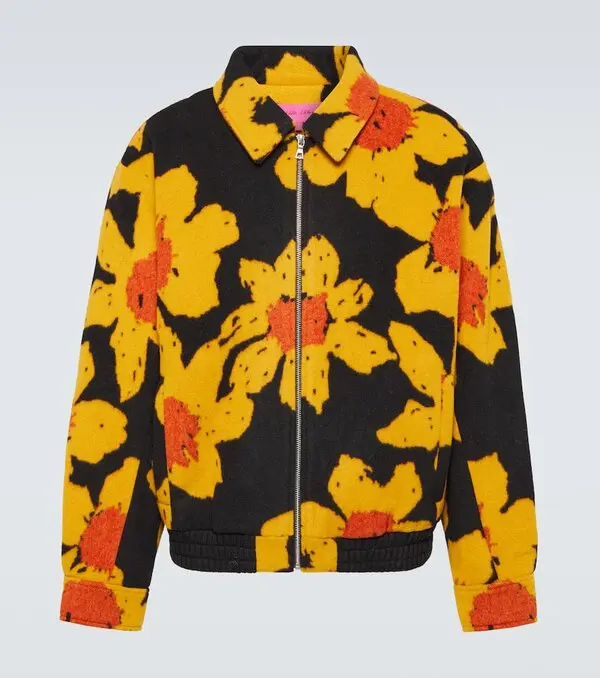 THE ELDER STATESMAN Senna Bomber Jacket - Multicoloured