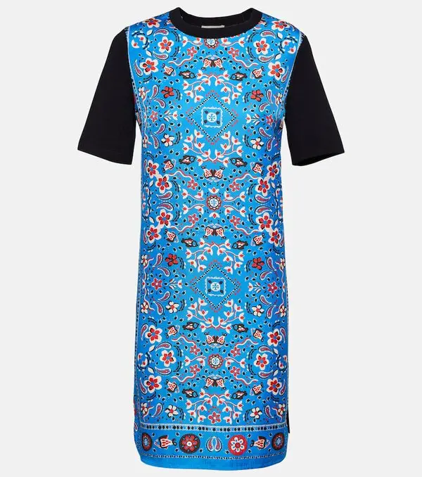Tory Burch Silk And Wool Mini Dress