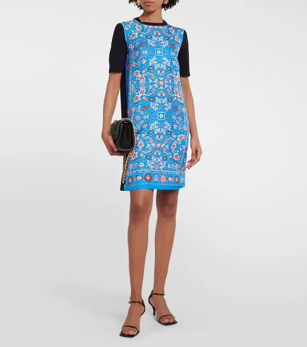 Tory Burch Silk And Wool Mini Dress