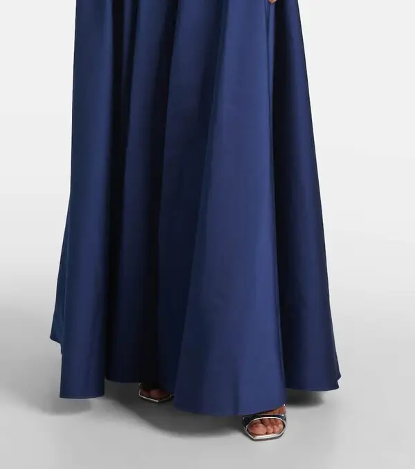 Roland Mouret Strapless Gathered Taffeta Gown