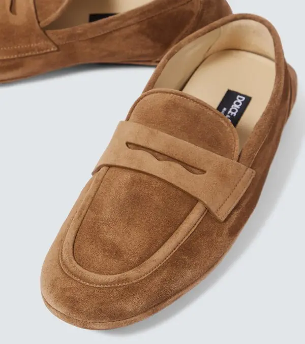 Dolce & Gabbana Suede Penny Loafers