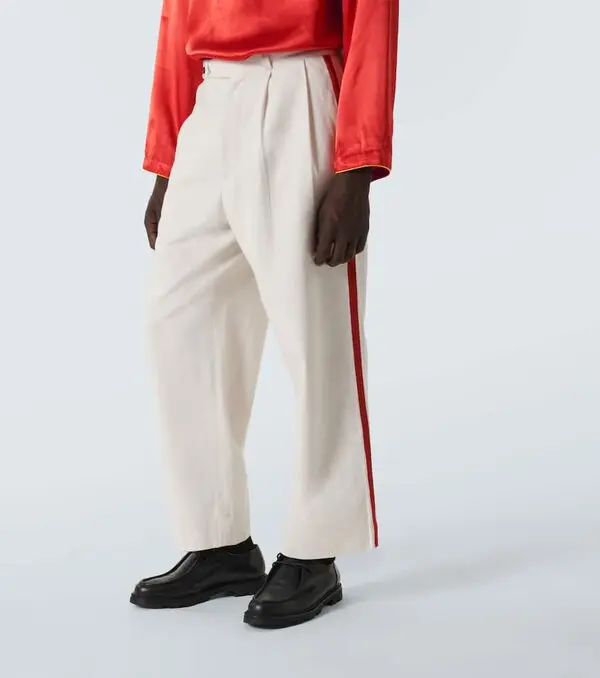 BODE Skunk Tail Wide-leg Pants