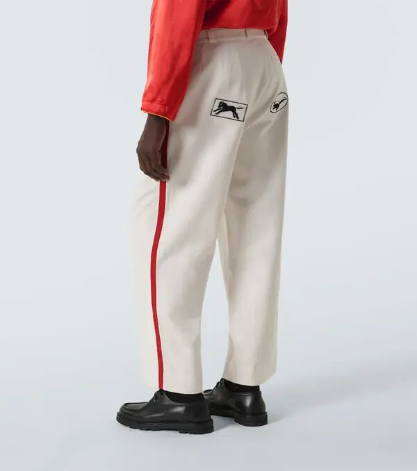 BODE Skunk Tail Wide-leg Pants