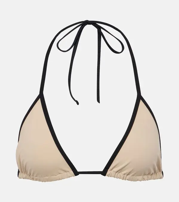 TOTEME Halterneck Bikini Top - White