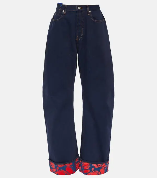 Burberry High-rise Wide-leg Jeans