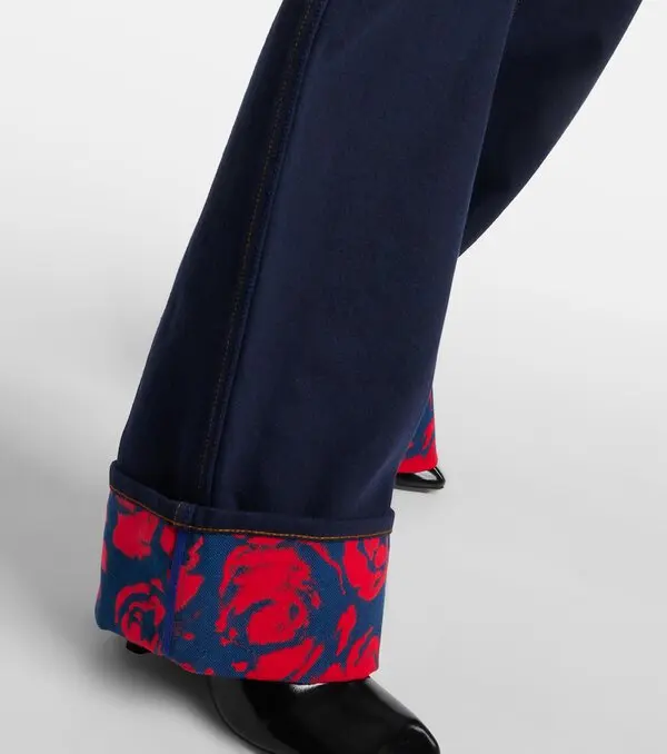Burberry High-rise Wide-leg Jeans