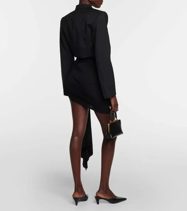 Christopher Esber Arched Palm Sash Mini Skirt